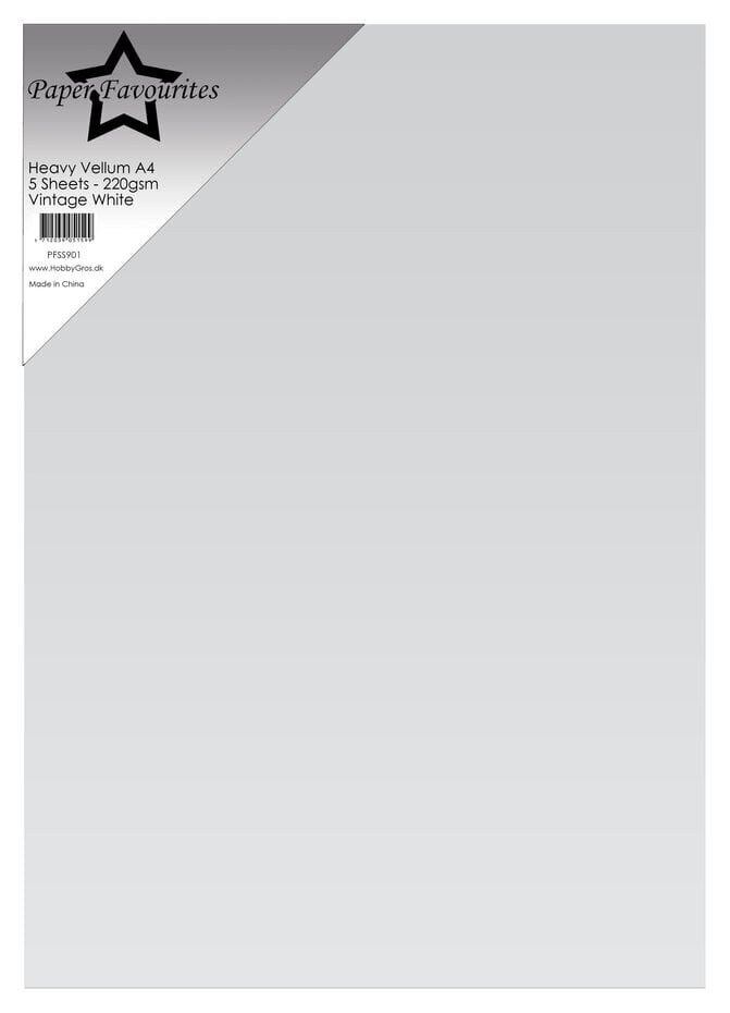Paper Favourites Heavy Vellum A4 Vintage White 220g (PFSS901 ...