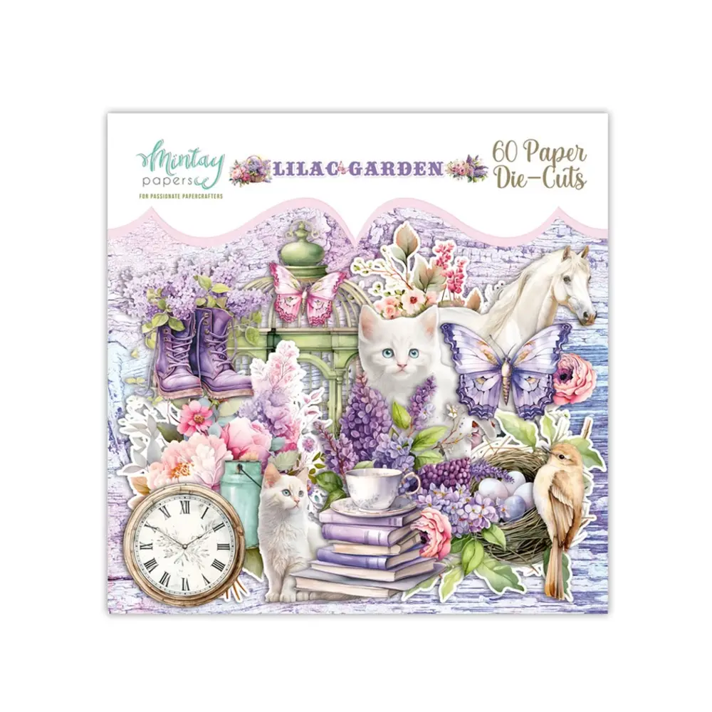 Mintay Lilac Garden Paper Die-Cuts (MT-LIL-LSC) - Paperpads.nl