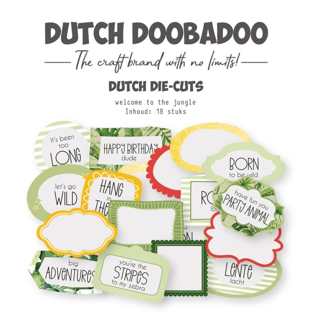 Dutch Doobadoo Dutch Die-Cuts Welcome to the Jungle 2 (474.007.036 ...
