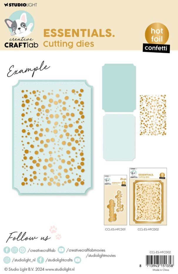 Creative Craftlab Essentials Hot Foil Die Confetti (CCL-ES-HFCD02) - Paperpads.nl