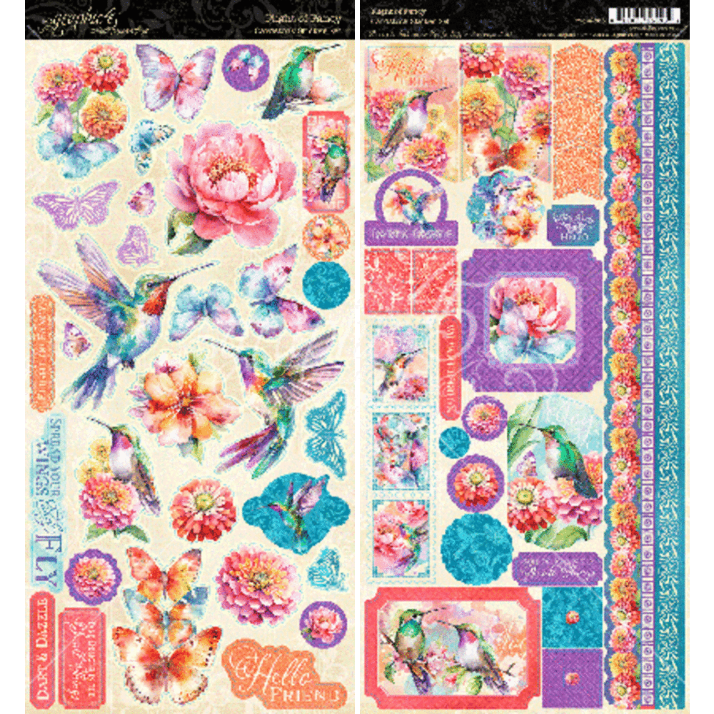 Graphic 45 Flight of Fancy Sticker Set (4502856) - Paperpads.nl