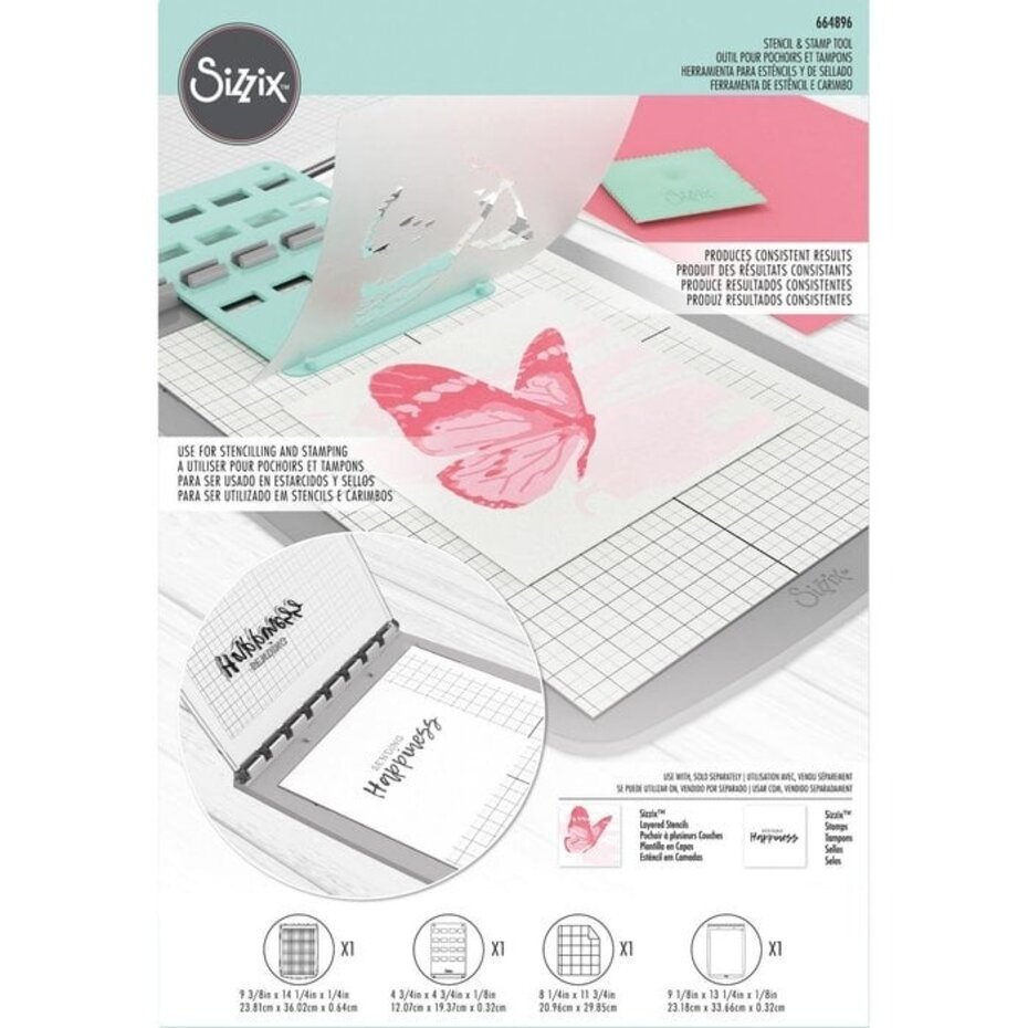 Sizzix Stencil & Stamp Tool (664896) - Paperpads.nl