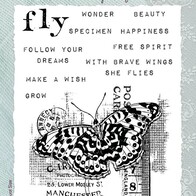 Creative Expressions Sam Poole Clear Stamp A6 Fly (CEC1083) - Paperpads.nl