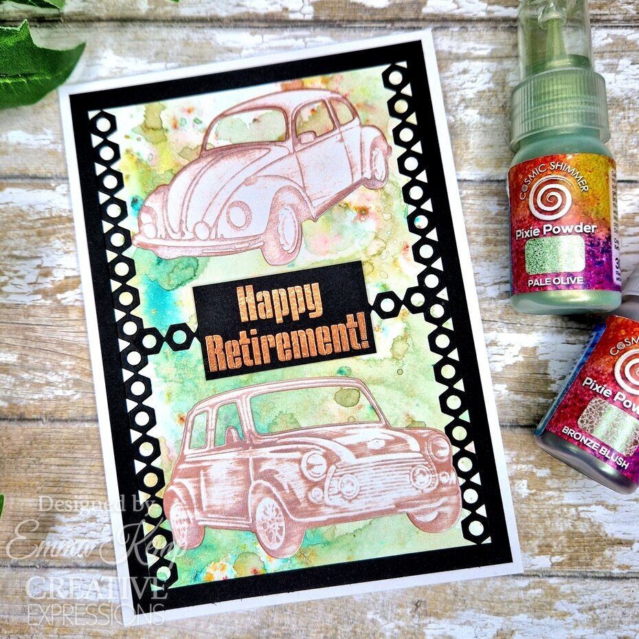 Creative Expressions Clear Stamp A5 Classic Cars (CEC1088) - Paperpads.nl