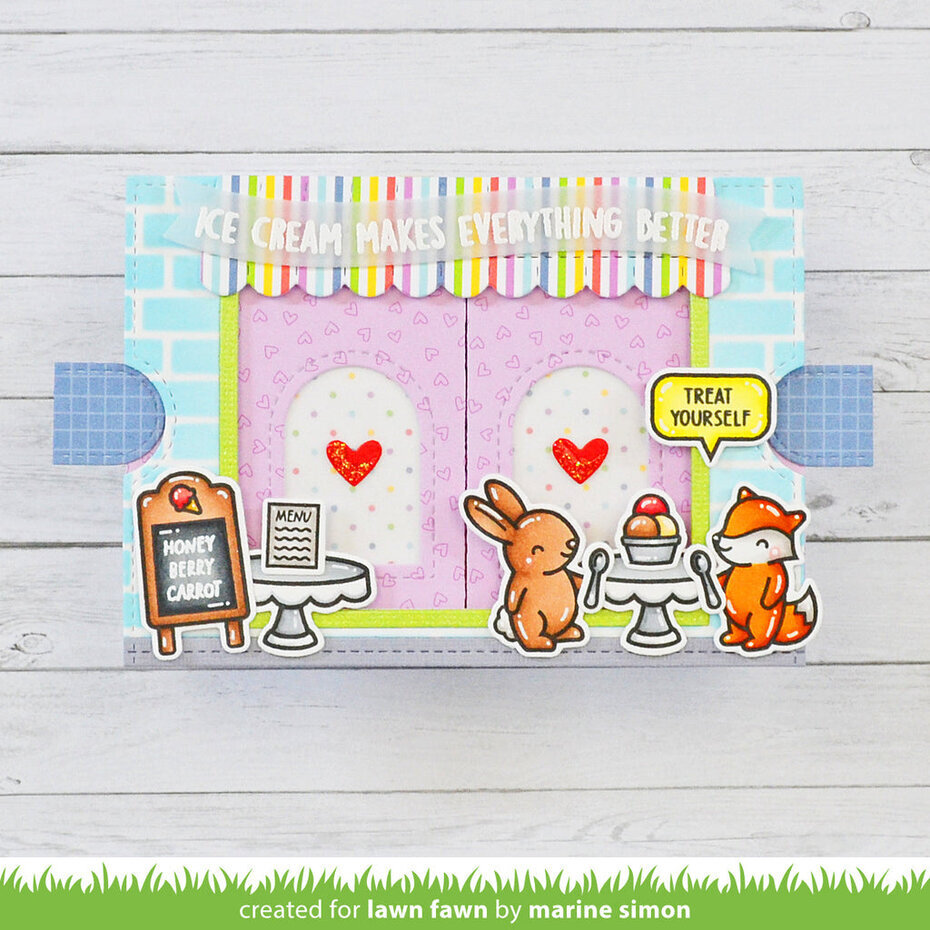 Lawn Fawn Ta-da! Diorama! Shop Add-on Dies (LF3434) - Paperpads.nl