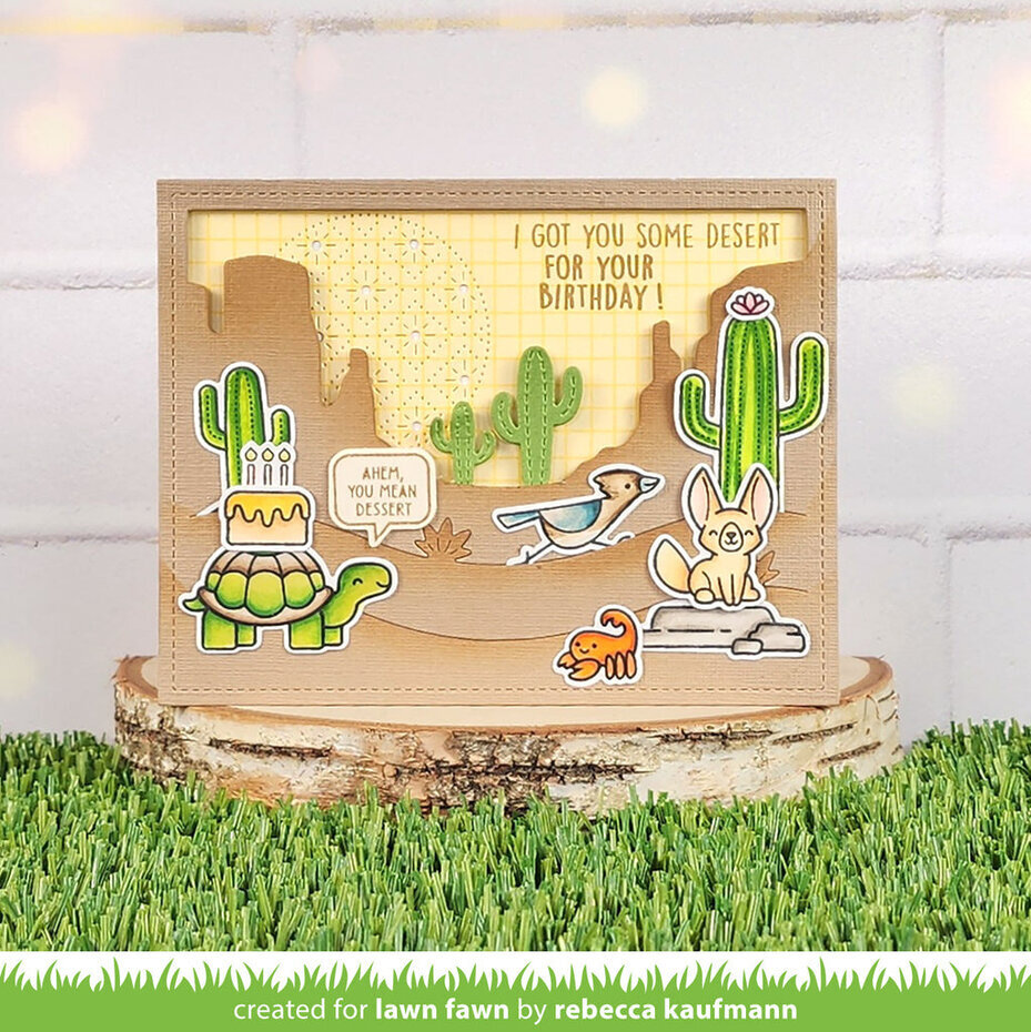 Lawn Fawn Desert Canyon Backdrop Dies (LF3450) - Paperpads.nl