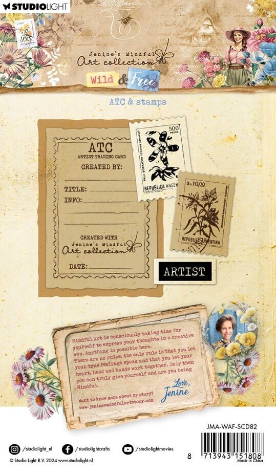 Studio Light Wild & Free Stamp & Die ATC & Stamps (JMA-WAF-SCD82 ...