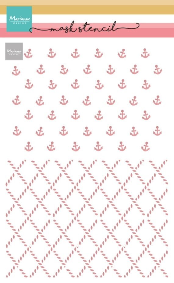 Marianne Design Masking Stencil A5 Layer Nautical (PS8163) - Paperpads.nl