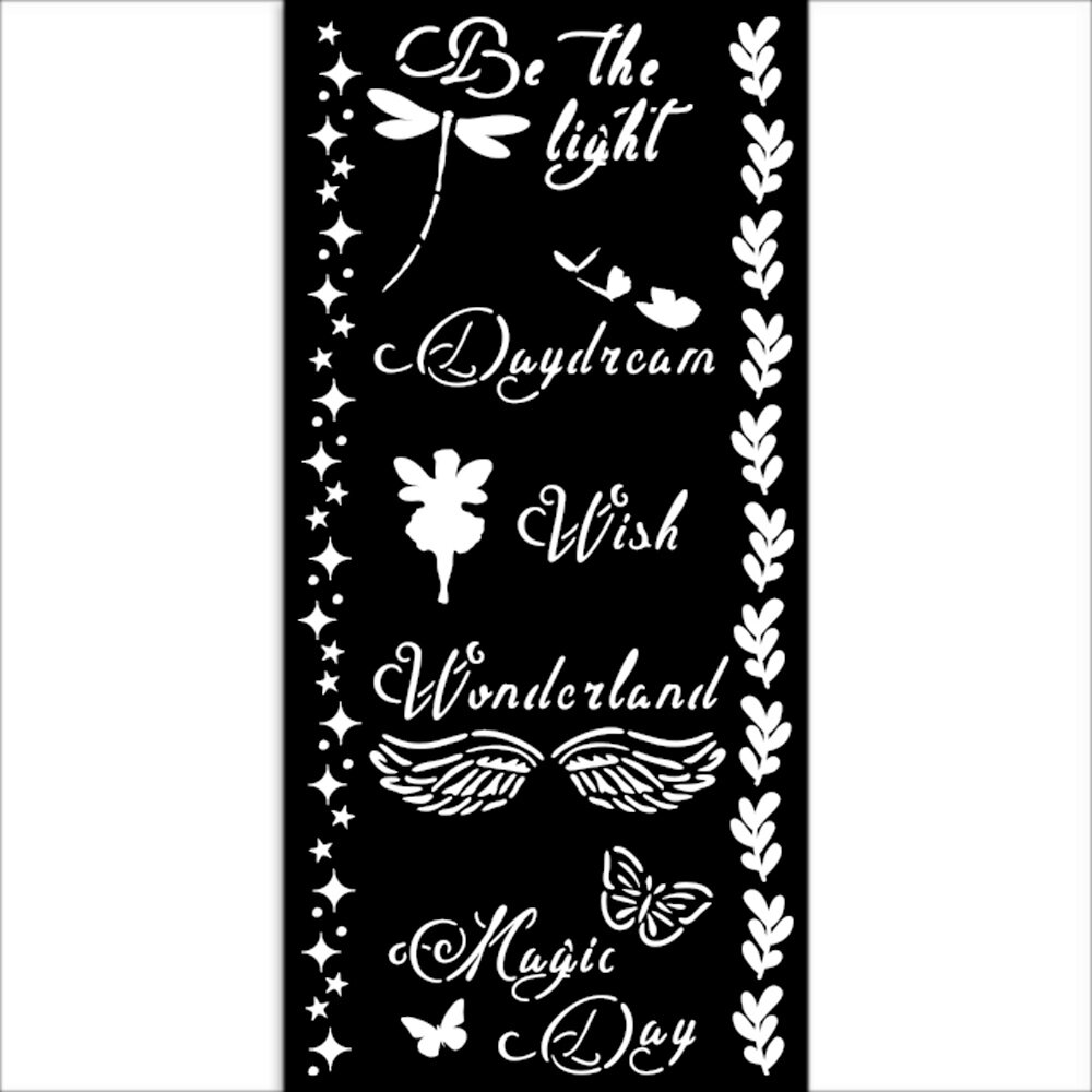 Stamperia Wonderland Thick Stencil 12x25cm Magic Day (KSTDL96 ...