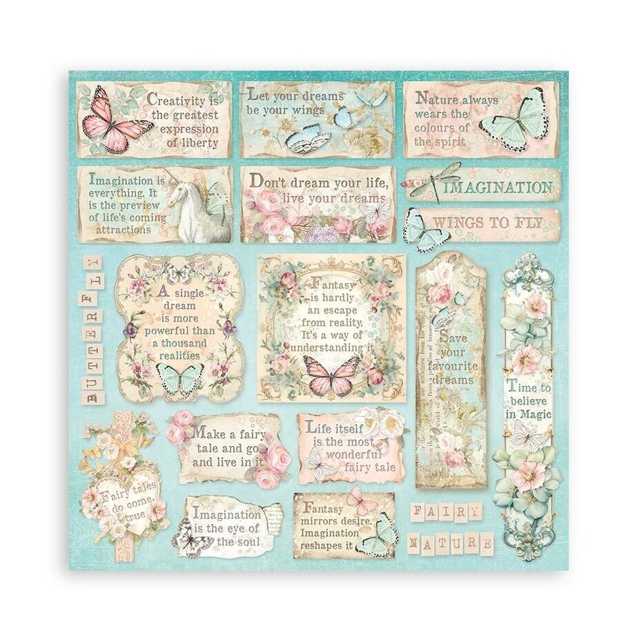 Stamperia Wonderland 12x12 Inch Paper Pack (SBBL38) - Paperpads.nl
