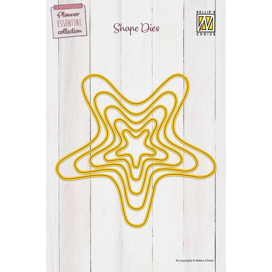 Nellie Snellen Shape Dies Wavy Star (SD314) - Paperpads.nl