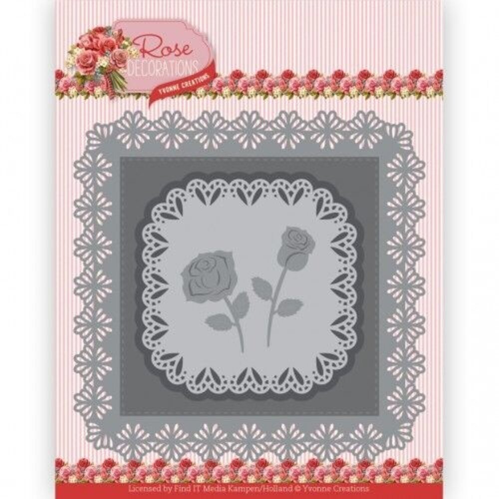 Yvonne Creations Rose Decorations Dies Rose Frame (YCD10353) - Paperpads.nl