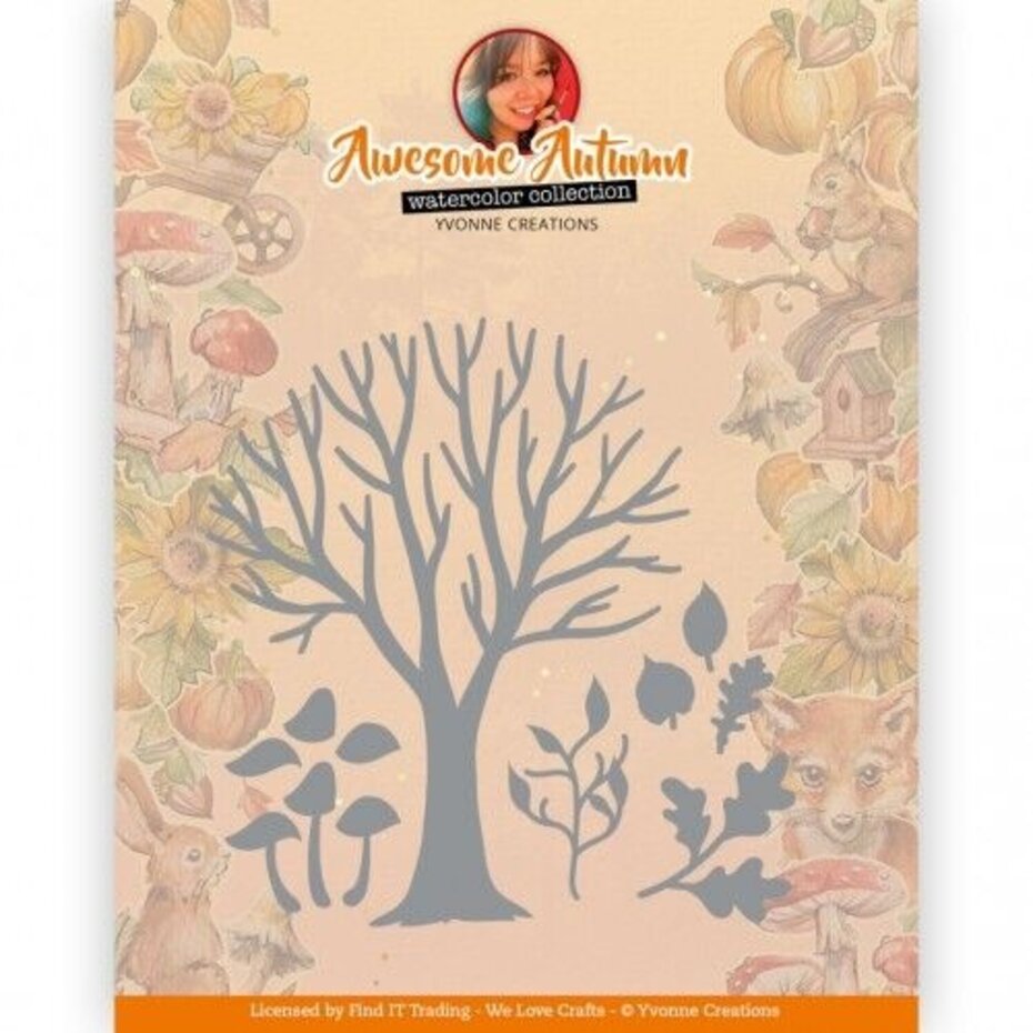 Yvonne Creations Awesome Autumn Dies Autumn Tree (YCD10326) - Paperpads.nl