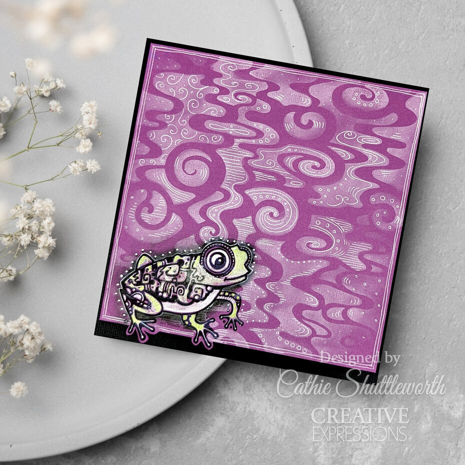 Creative Expressions Slime Trail 6x6 Inch Stencil (CEST162) - Paperpads.nl