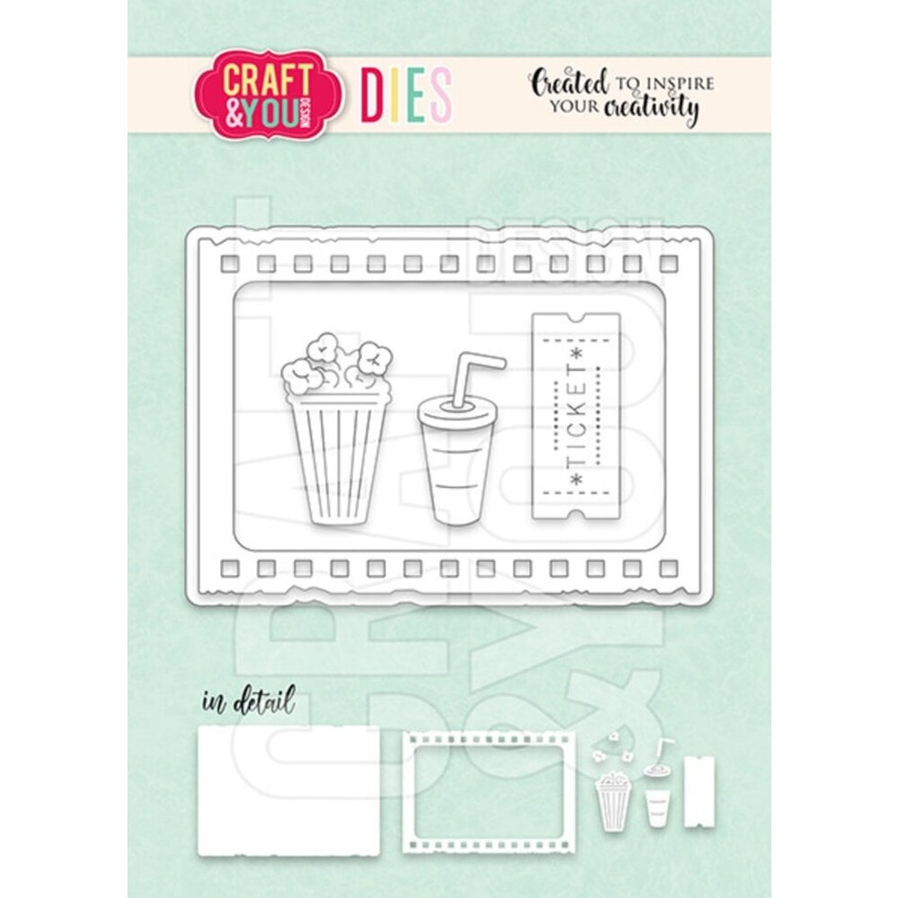 Craft & You Dies ATC Cinema (CW296) - Paperpads.nl