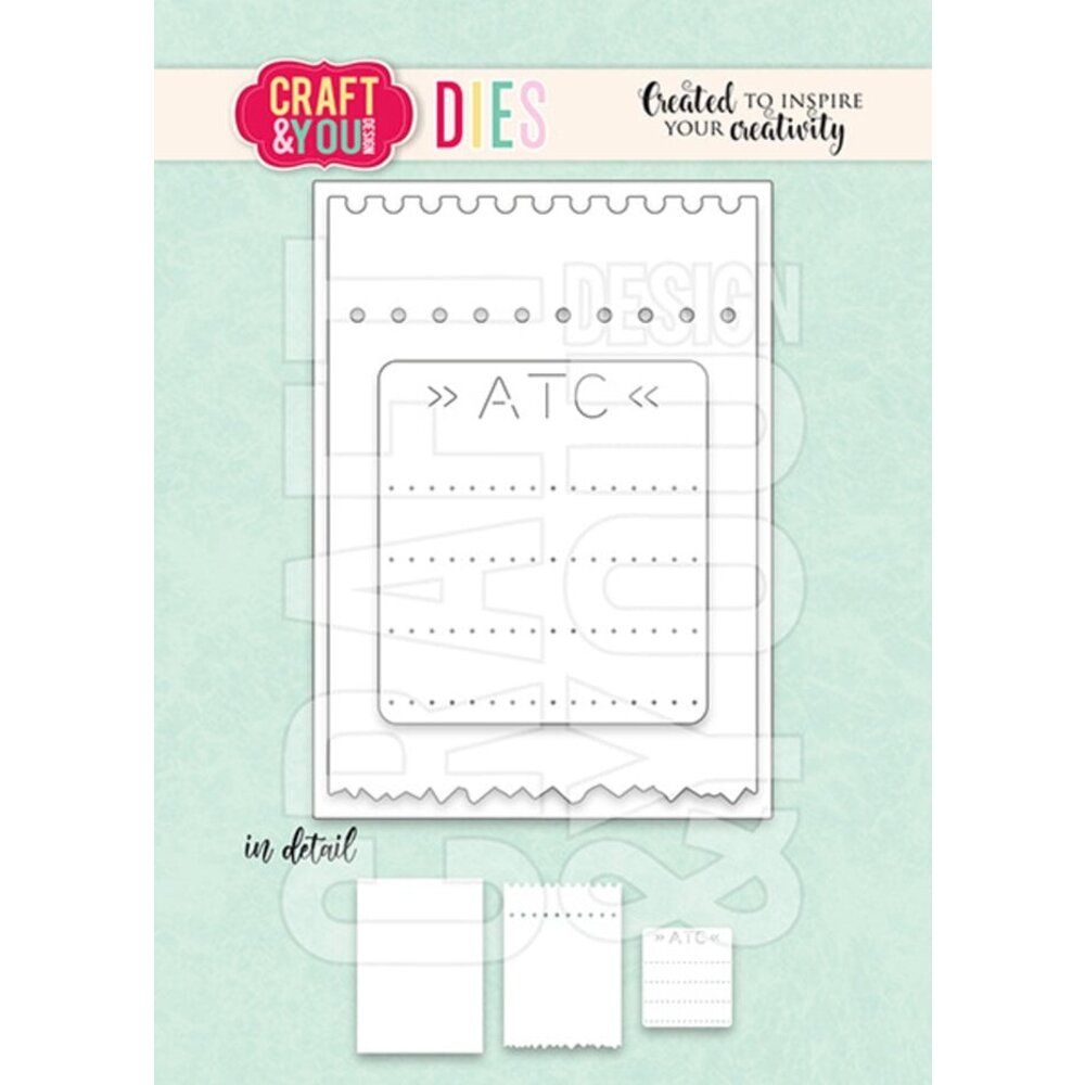 Craft & You Dies ATC Ticket (CW297) - Paperpads.nl