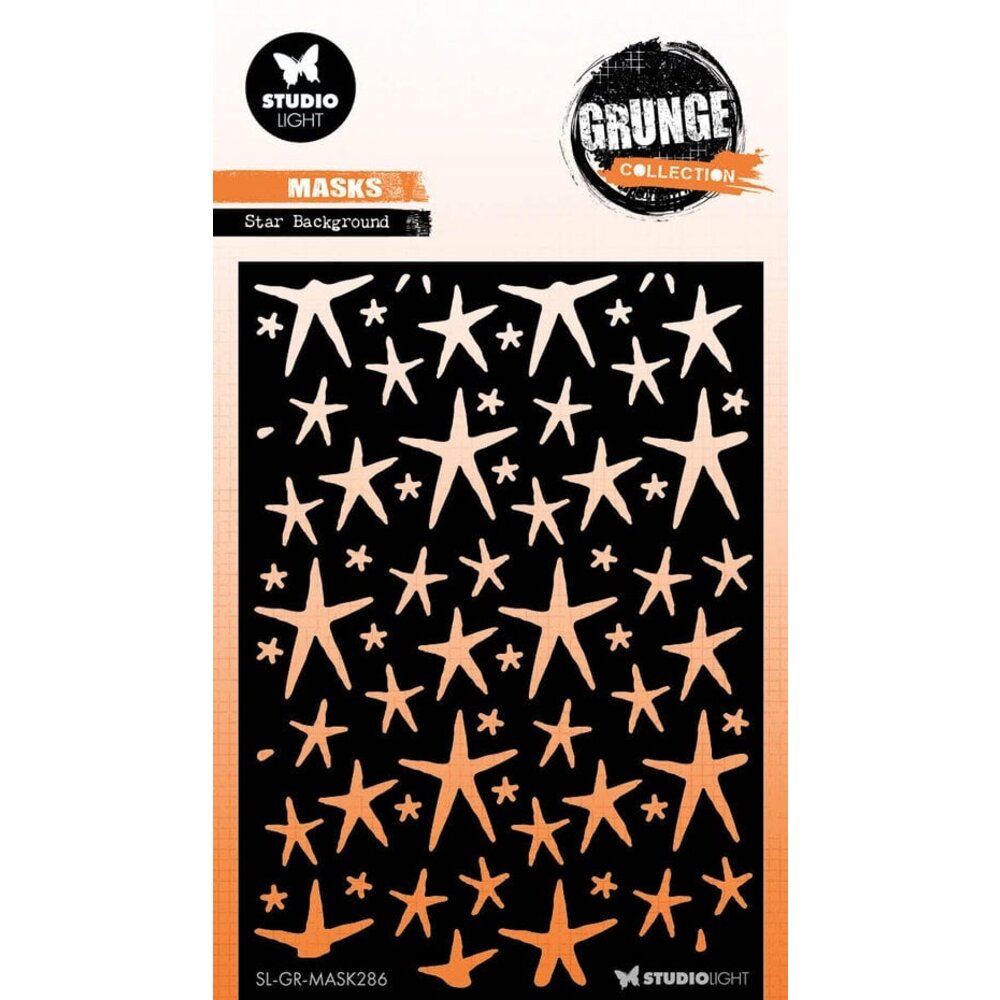 Studio Light Grunge Star Background Masking Stencil (SL-GR-MASK286 ...