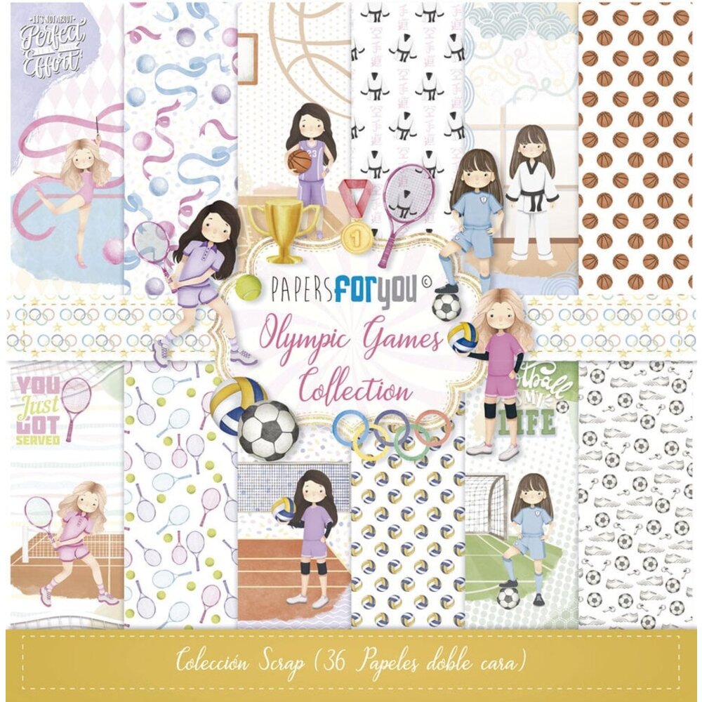 Papers For You Olympic Games Niñas 8x8 Inch Paper Pack (PFY-13958 ...