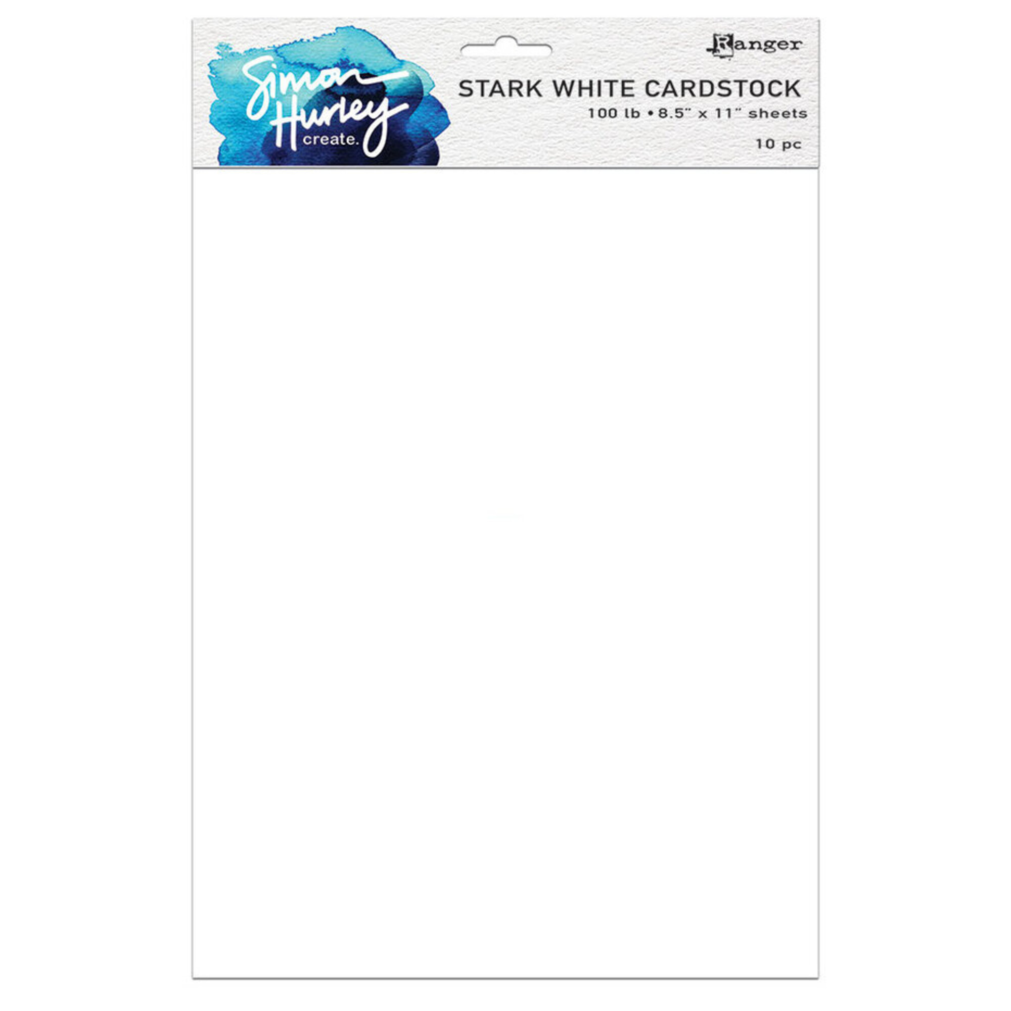 Simon Hurley Create Stark White Cardstock (HUA67467) - Paperpads.nl