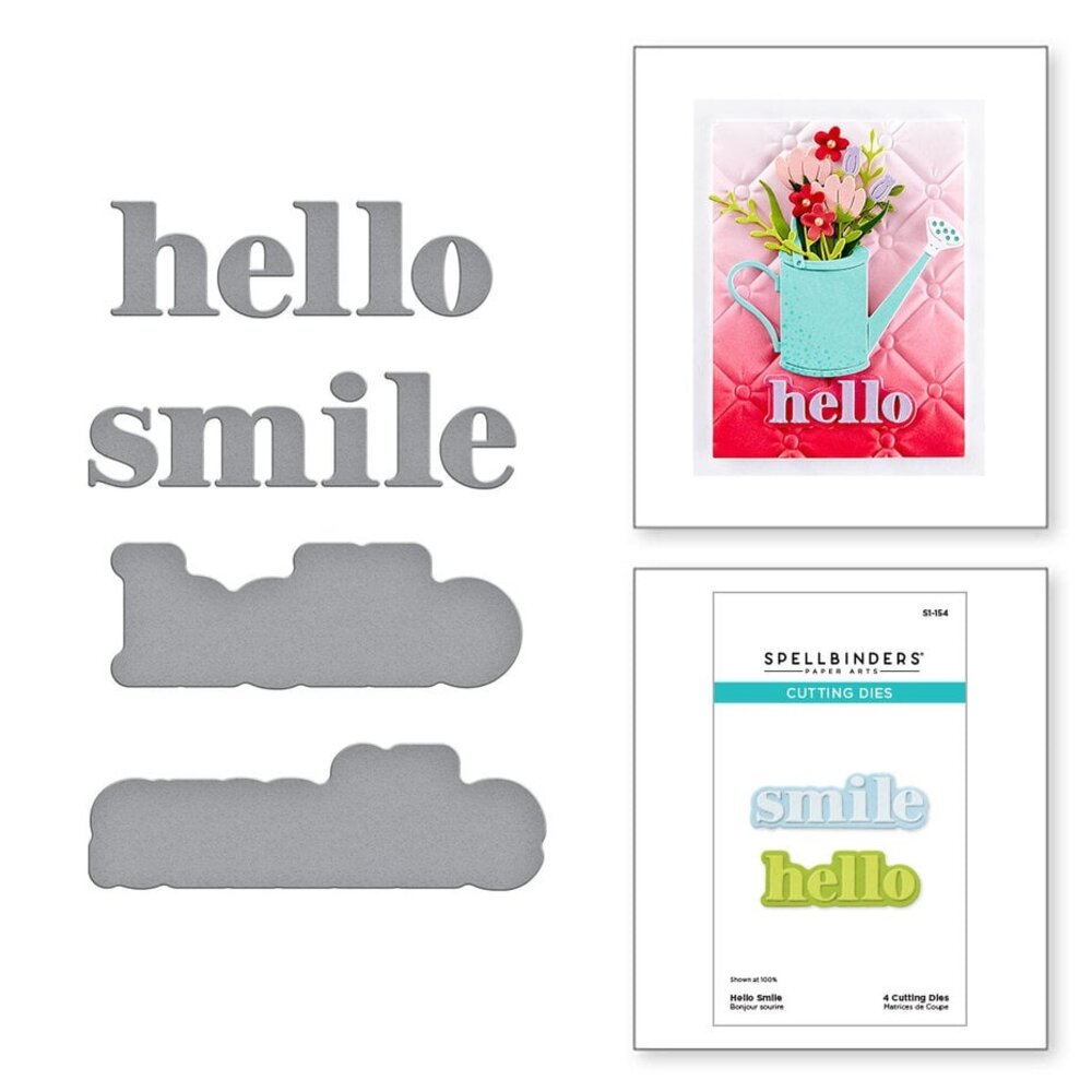 Spellbinders Out and About Hello Smile Dies (S1-154) - Paperpads.nl
