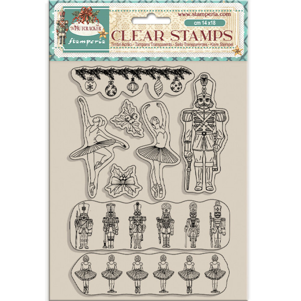Stamperia The Nutcracker Clear Stamps Ballet and Soldiers (WTK199 ...