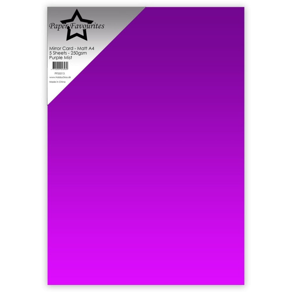 Paper Favourites Purple Mist A4 Mirror Card Matte 250gsm (PFSS013 ...