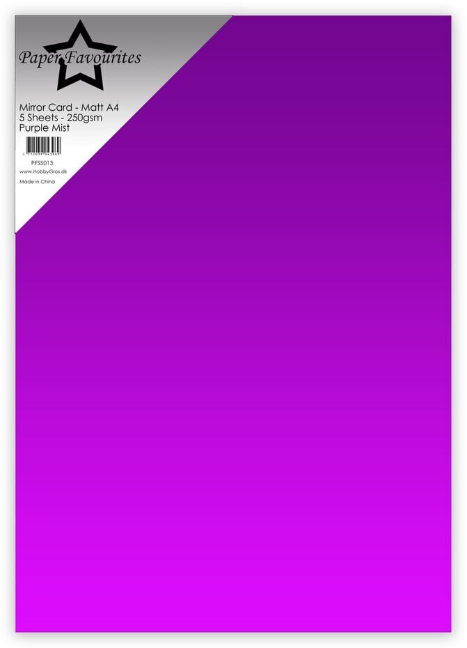 Paper Favourites Purple Mist A4 Mirror Card Matte 250gsm (PFSS013 ...