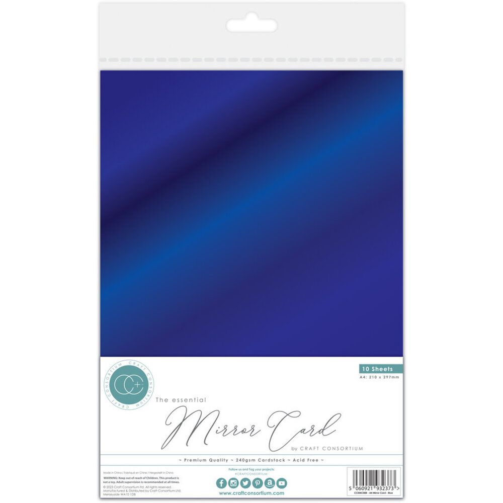 Craft Consortium The Essential Mirror Card A4 Blue (CCEMC008 ...