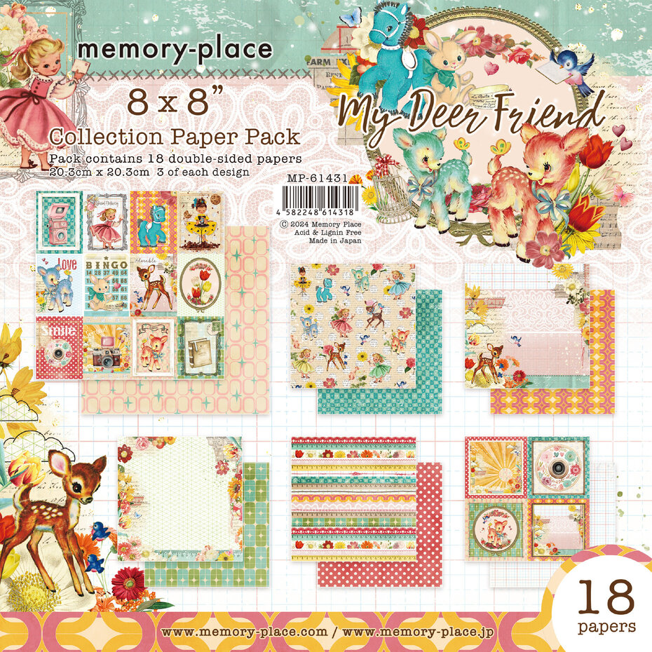 Memory Place My Deer Friend 8x8 Inch Paper Pack (MP-61431) - Paperpads.nl