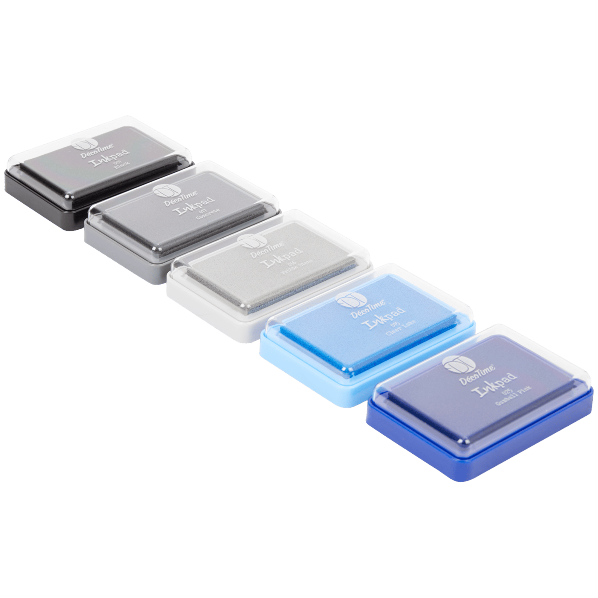 DécoTime 5 Ink Pads Marine Blue (3204296) - Paperpads.nl
