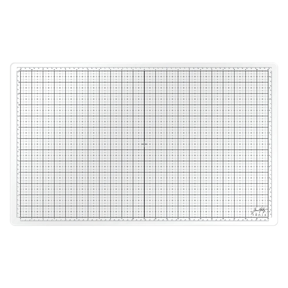 Tonic Studios Tim Holtz Glass Studio Mat White (1912E) - Paperpads.nl