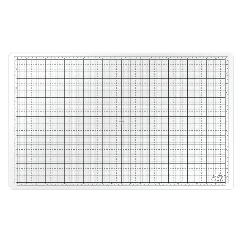 Tonic Studios Tim Holtz Glass Studio Mat White (1912E) - Paperpads.nl
