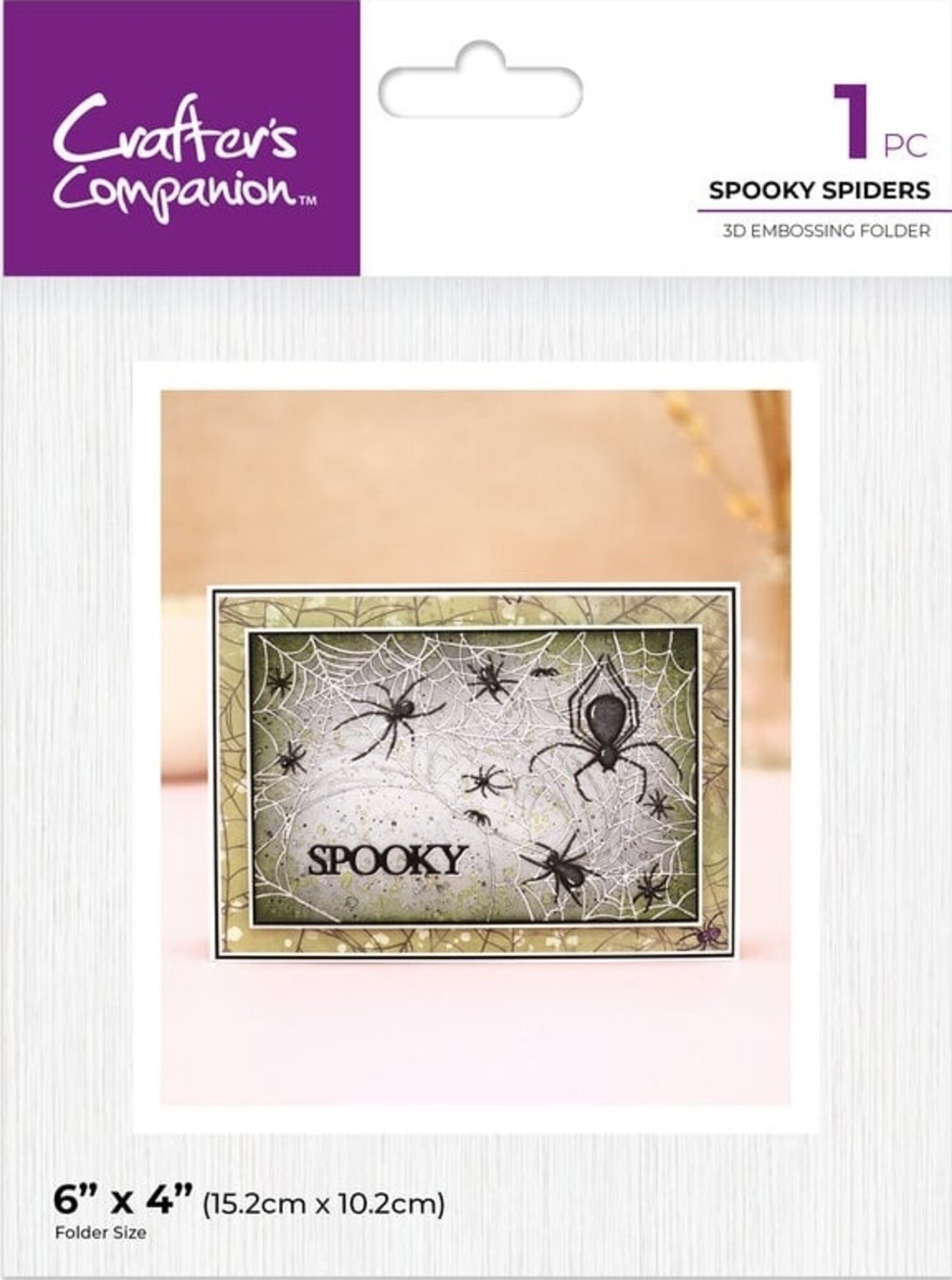 Crafter's Companion Spooky Spiders 3D Embossing Folder (CC-3D-EF4-SPSP ...