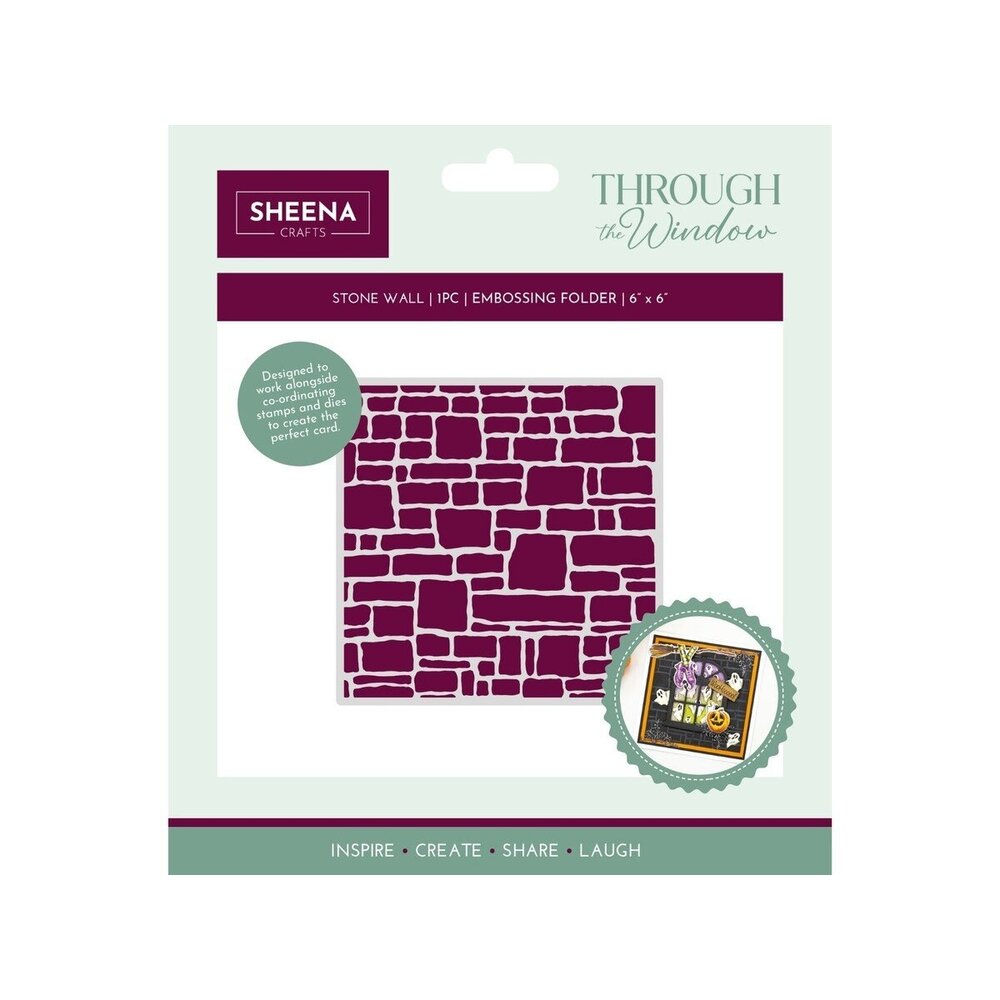 Sheena Through the Window 2D Embossing Folder Stone Wall (SD-TW-EF6-ST ...
