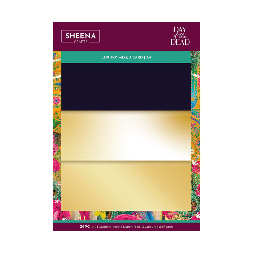 Sheena Day of the Dead A4 Mixed Card Pack (SD-DOD-MCP-A4) - Paperpads.nl