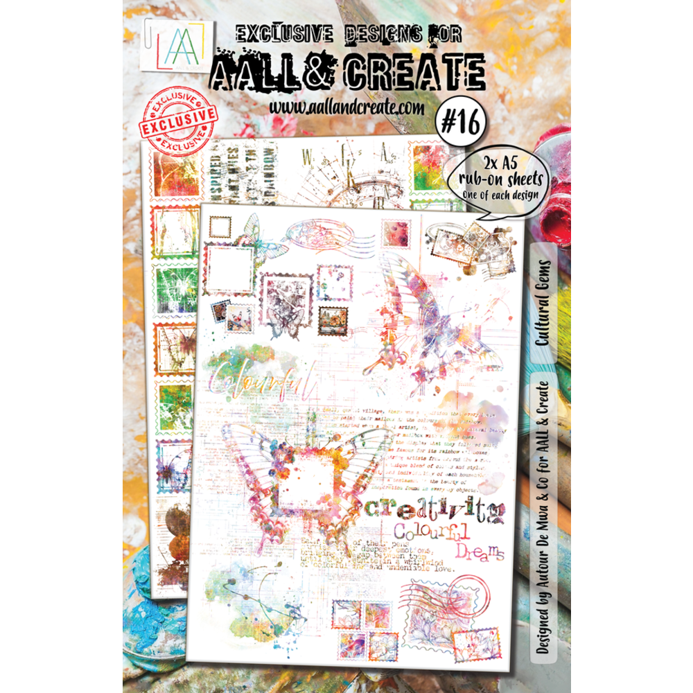 AALL and Create Rub-Ons A5 Cultural Gems (AALL-RO-016) - Paperpads.nl