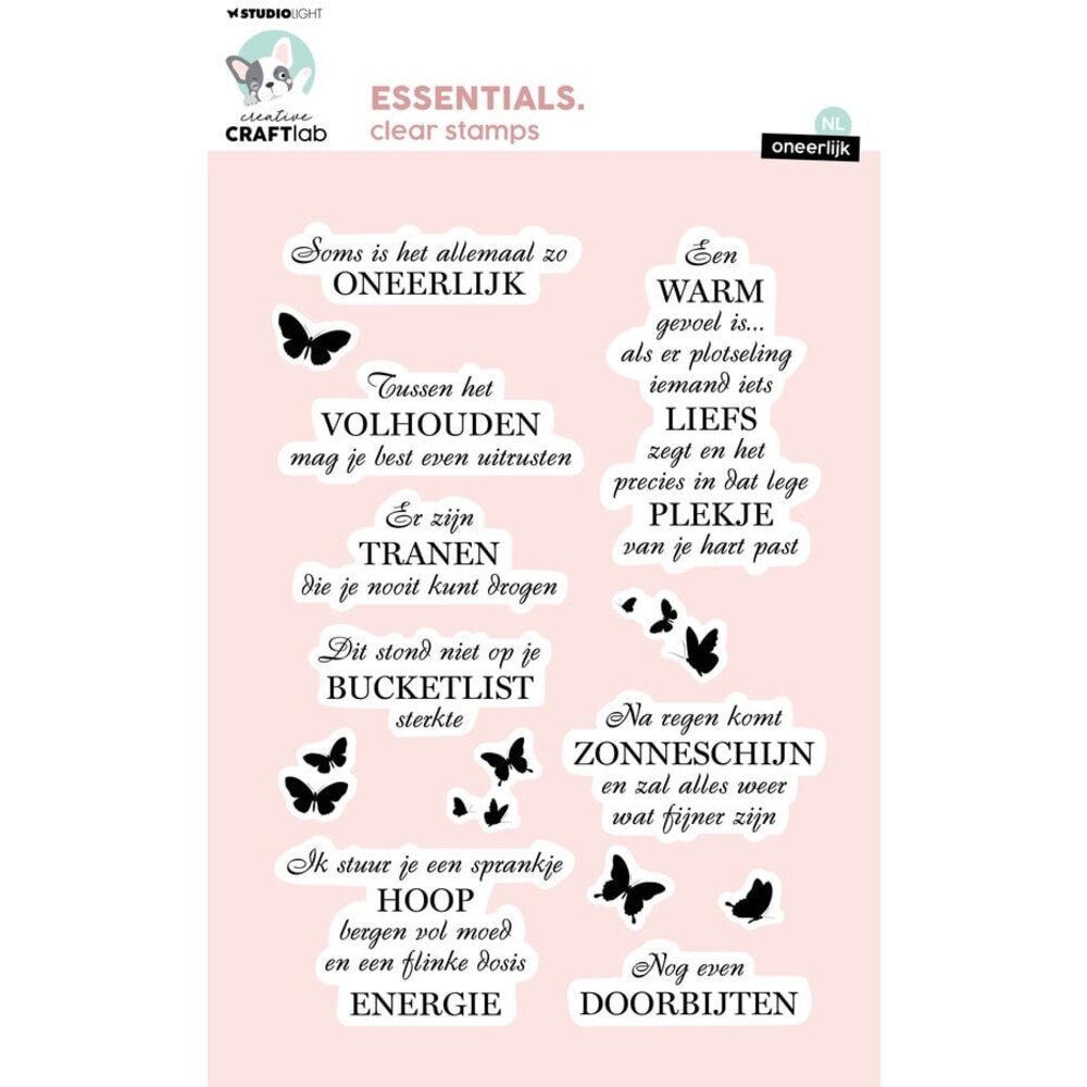 Creative Craftlab Essentials Clear Stamp Oneerlijk (CCL-ES-STAMP726 ...