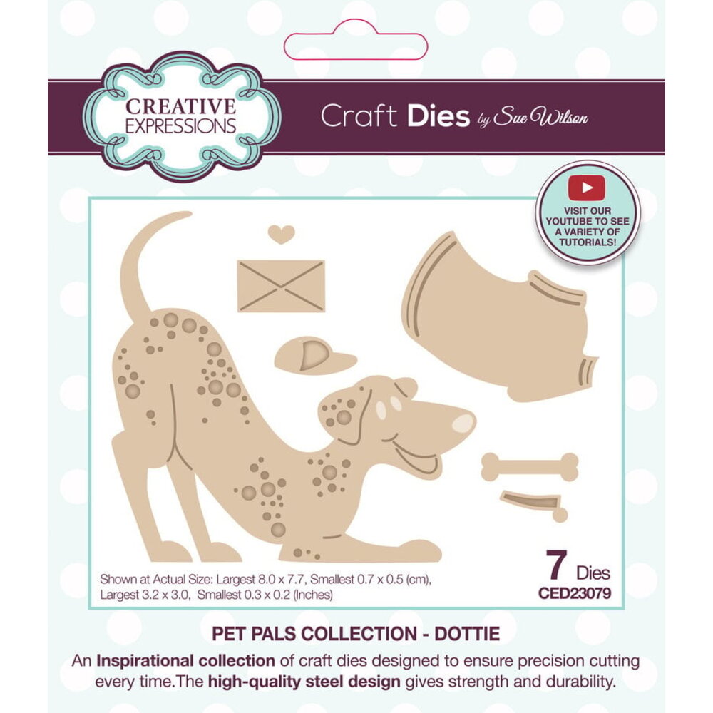 Creative Expressions Sue Wilson Craft Die Pet Pals Dottie (CED23079 ...