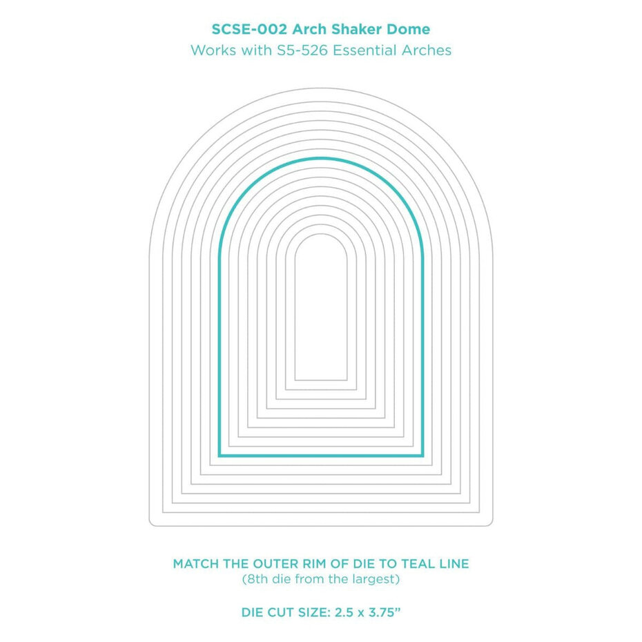 Spellbinders Arch Shaker Dome (SCSE-002) - Paperpads.nl