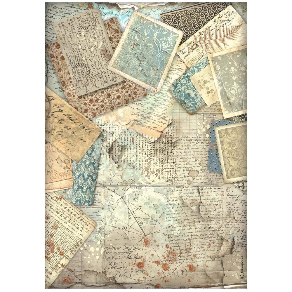 Stamperia Alterego A4 Rice Paper Letters Background (DFSA4960 ...