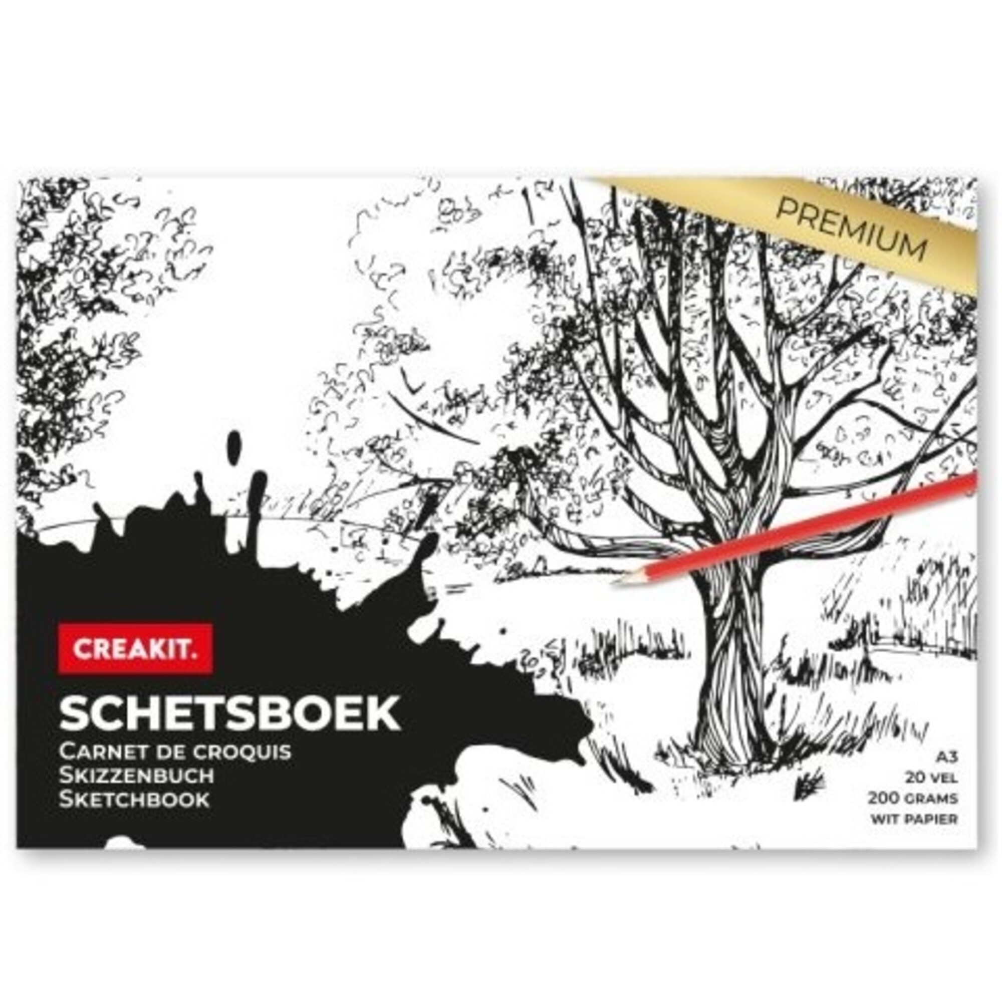 Creakit Premium Schetsboek A3 (04627) - Paperpads.nl