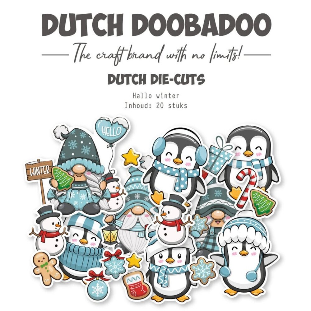 Dutch Doobadoo Dutch Die-Cuts Hallo Winter (474.007.048) - Paperpads.nl