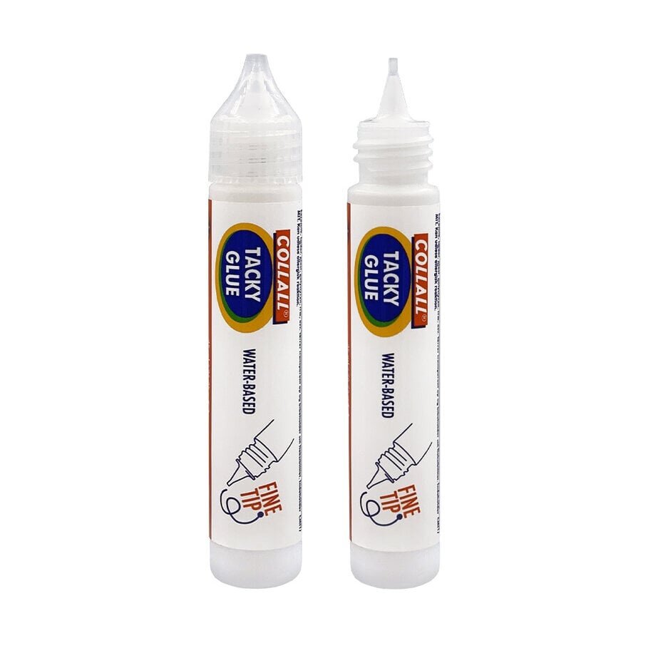Collall Tacky Glue Pen Fine Tip White 25ml (COLTG0025P) - Paperpads.nl