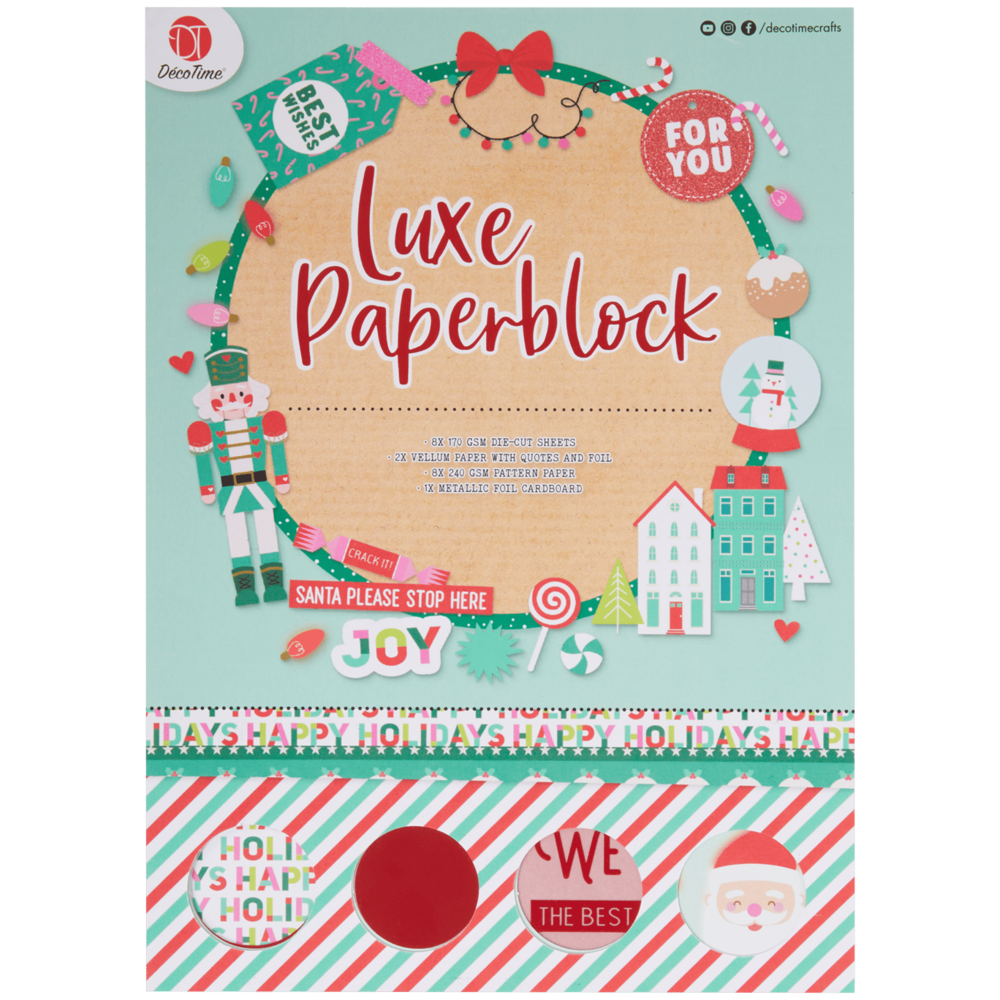 DécoTime Luxe Paperblock A4 (DSL4335_22) - Paperpads.nl