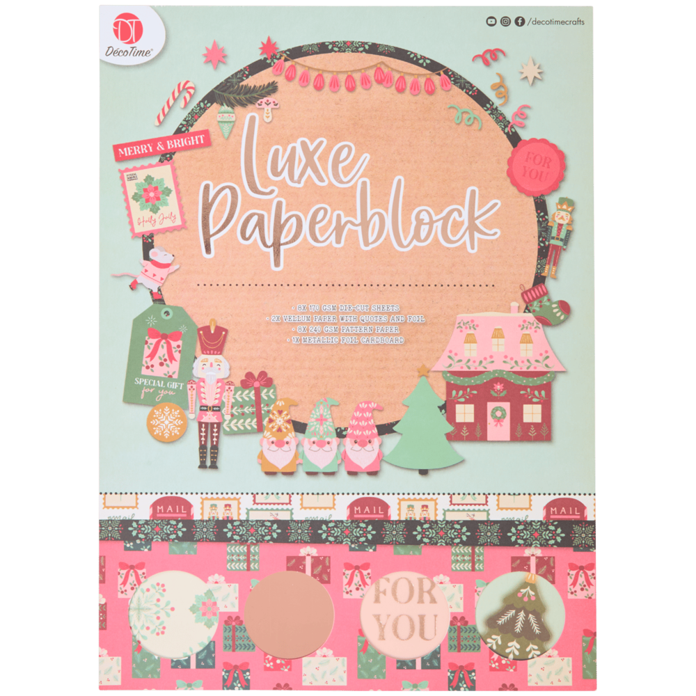 DécoTime Luxe Paperblock A4 (DSL4335_24) - Paperpads.nl