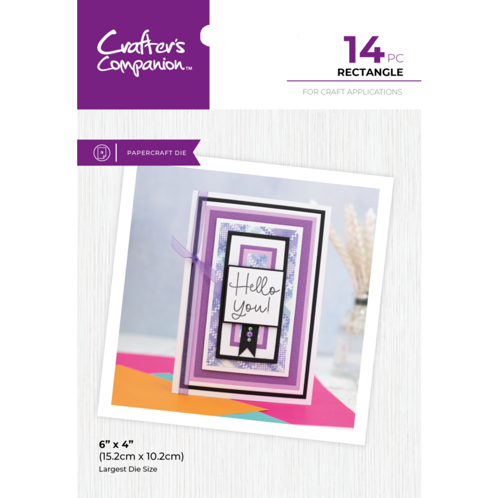 Crafter's Companion Rectangle Nesting Dies (CC-MD-ELE-RECT) - Paperpads.nl