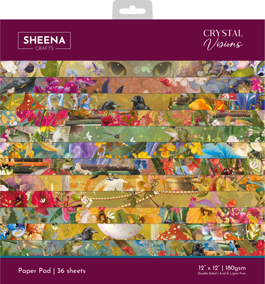 Sheena Crystal Visions 12x12 Inch Paper Pad (SD-CV-PAD12) - Paperpads.nl