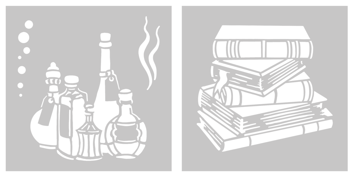 Sheena Crystal Visions Stencil Set Potions & Spells (SD-CV-STEN-POSP ...