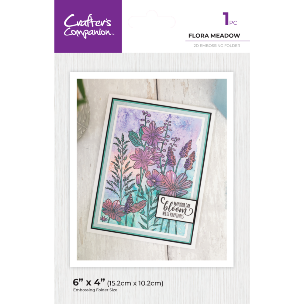Crafter's Companion Flora Meadow 2D Embossing Folder (CC-EF4-FLOM ...