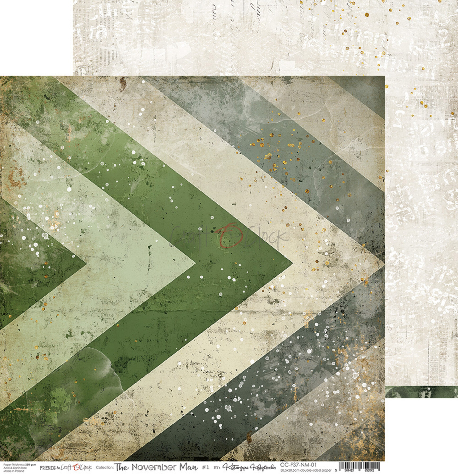 Craft O'Clock The November Man 12x12 Inch Paper Set (CC-F37-NM-00 ...